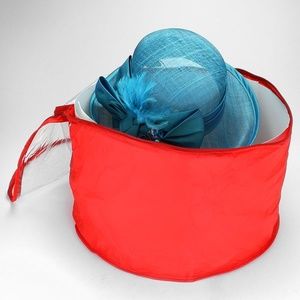 Accessories | Red Round Hat Storage Travel Bag | Poshmark